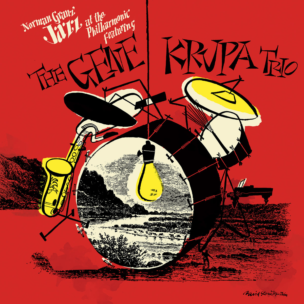 Gene Krupa, "The Gene Krupa Trio" Fine Art Print by David Stone Martin ...